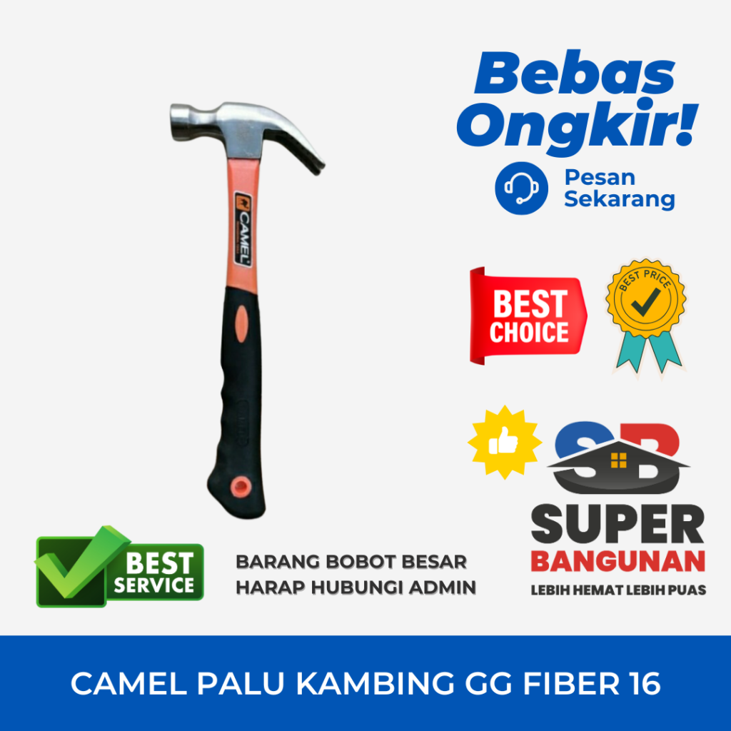 CAMEL PALU KAMBING GG FIBER 16 OZ (0.5LB) (A) - Super Bangunan